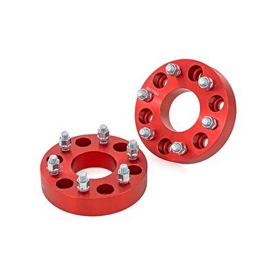 1.5 Inch Wheel Spacers | 6x5.5 | Red | Chevy / GMC 1500 Truck & SUV